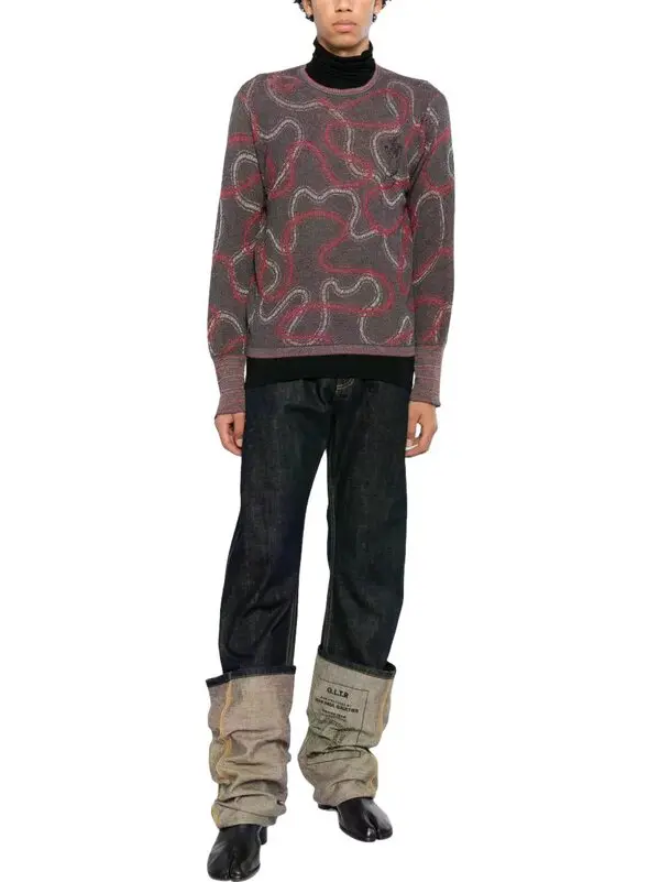 VIVIENNE WESTWOOD Orb-embroidered Jumper - Grey
