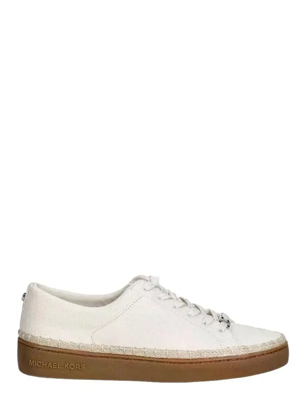 Michael Kors Lace-up Espadrille Trim Sneakers - Neutrals
