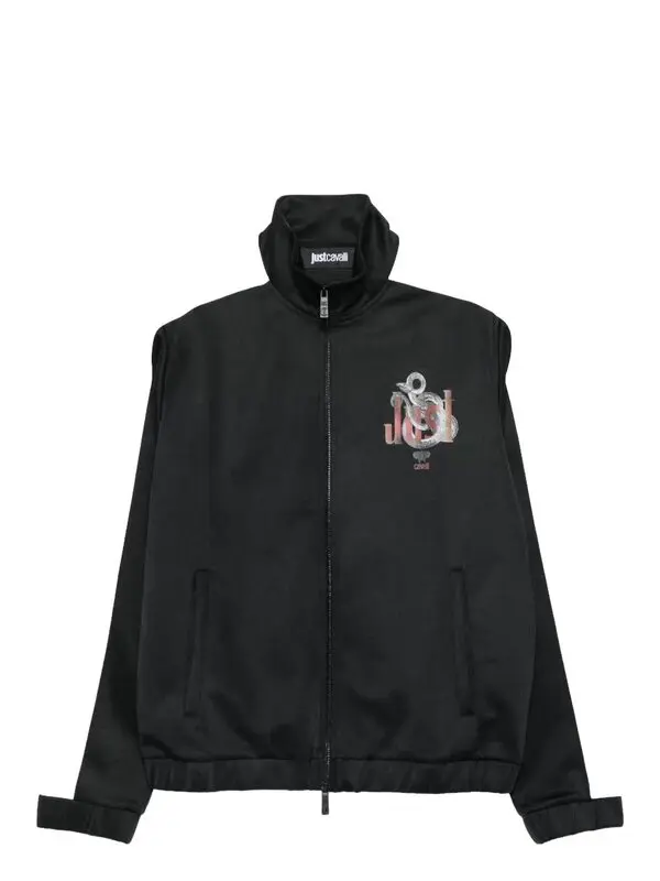 Just Cavalli Logo-print Track Jacket - Black