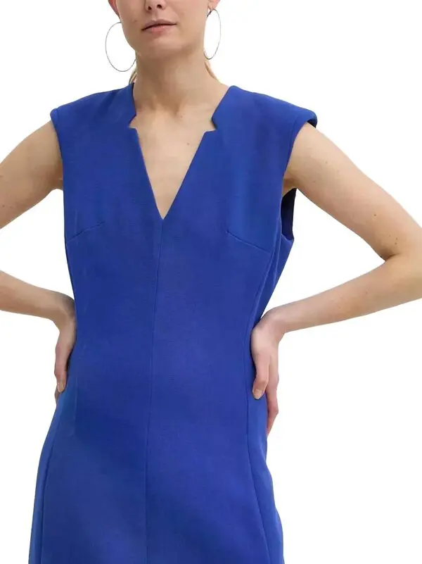 MORGAN V-neck Mini Dress - Blue