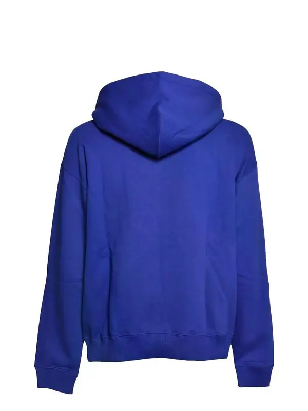 JIL SANDER Zip-up Drawstring Hoodie - Blue