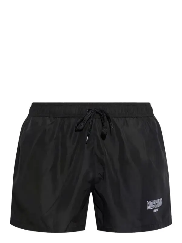 Moschino Print Swim Shorts - Black