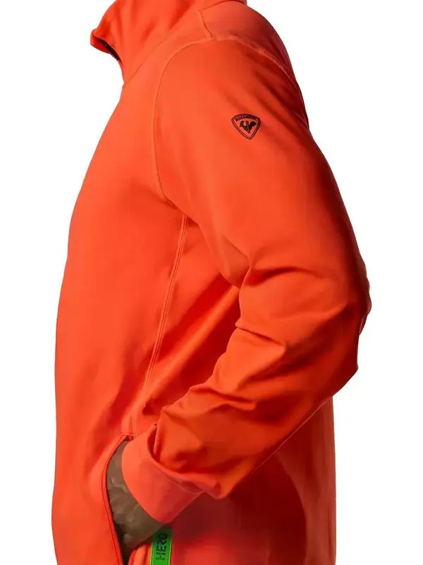 Rossignol Hero Stretch Fleece Jacket With Logo Detail - Orange