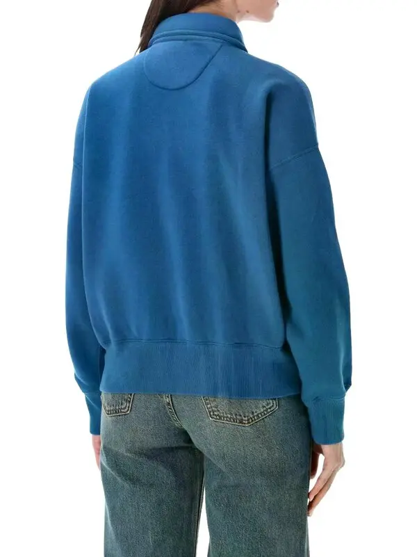 Polo Ralph Lauren Quarter-zip Sweatshirt With Pony Embroidery - Blue