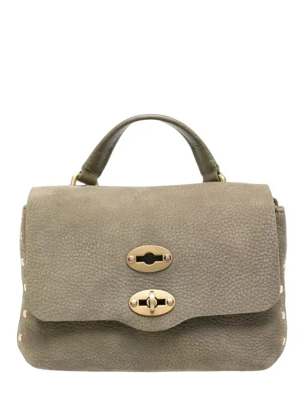 ZANELLATO Baby Postina Stud-embellished Mini Bag - Green