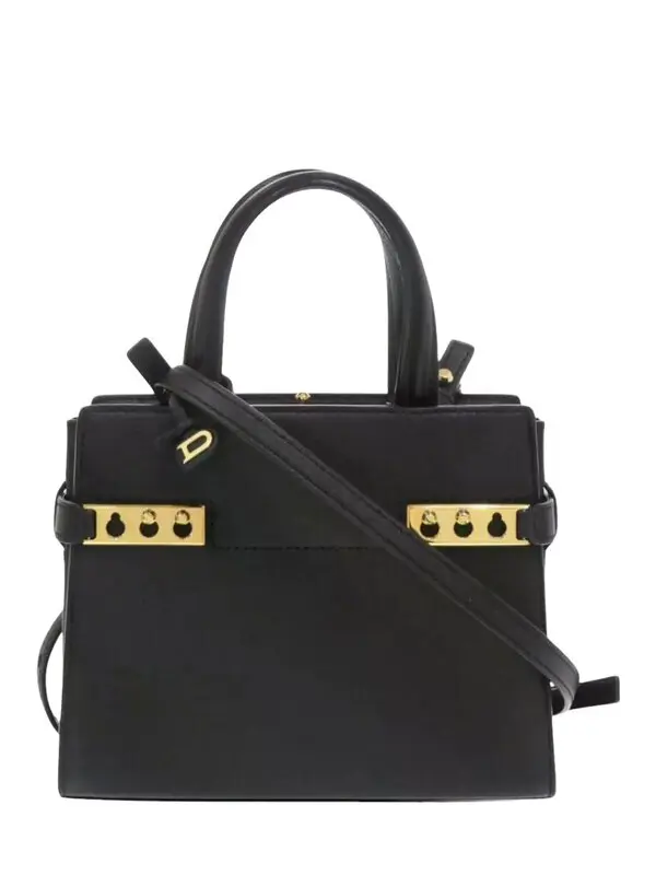 Delvaux Small Tempe Crash Bag Satchel - Black