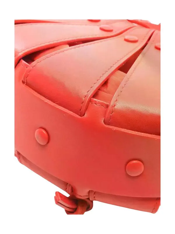 Bottega Veneta Small The Shell Satchel - Red