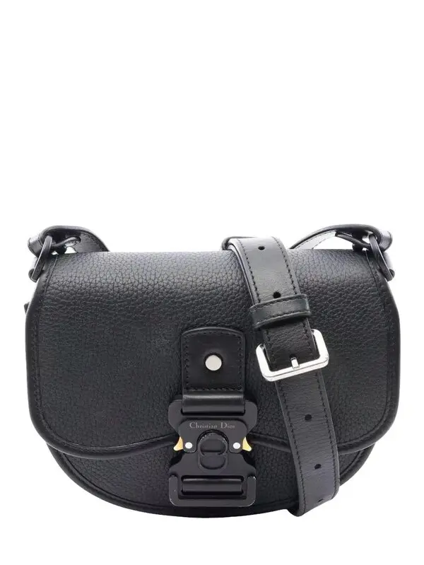 Dior Mini Leather Gallop Crossbody Bag - Black
