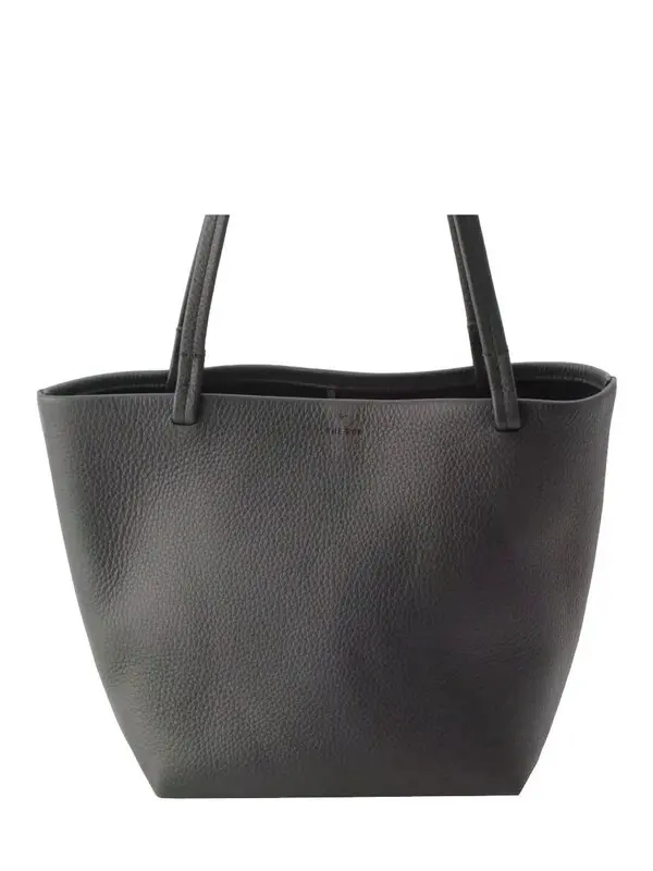 THE ROW 2020 Medium Grained Calfskin Park Tote Bag - Black