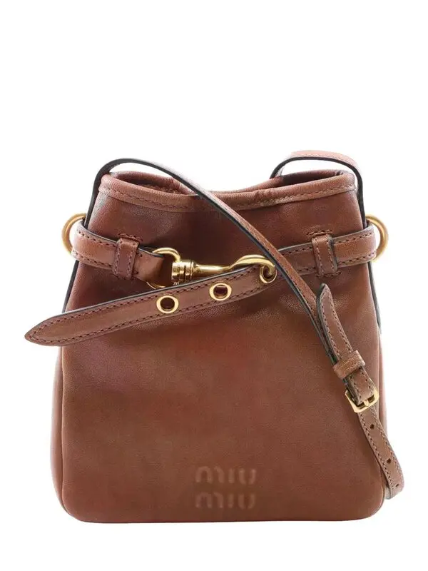 Miu Miu Nappa Aviator Crossbody Bag - Brown