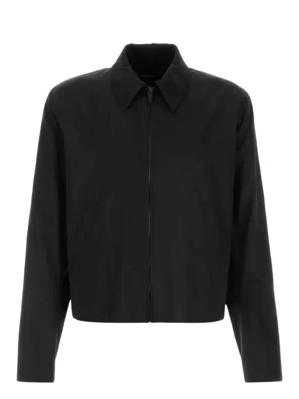 Gucci Zip-up Collared Jacket - Black