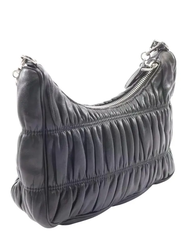 Prada Nappa Gaufre Re-edition 2005 Satchel - Black