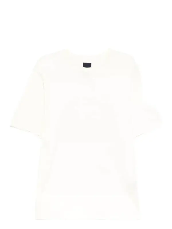 JUUN.J Logo-embroidered T-shirt - Neutrals