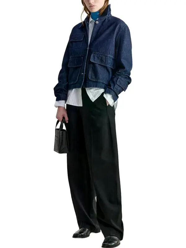Maison Kitsuné Mini Denim Barn Jacket - Blue