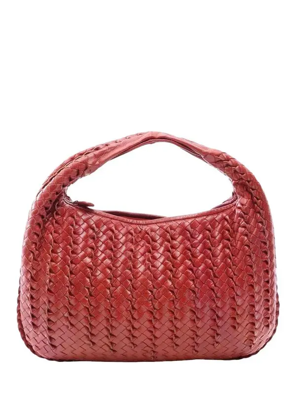 Bottega Veneta Intrecciato Handbag - Red