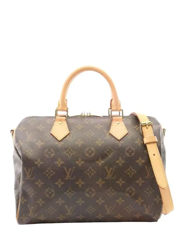 LOUIS VUITTON Monogram Speedy Bandouliere 30 Satchel - Brown