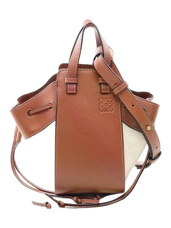 Loewe Mini Hammock Satchel Bag - Brown