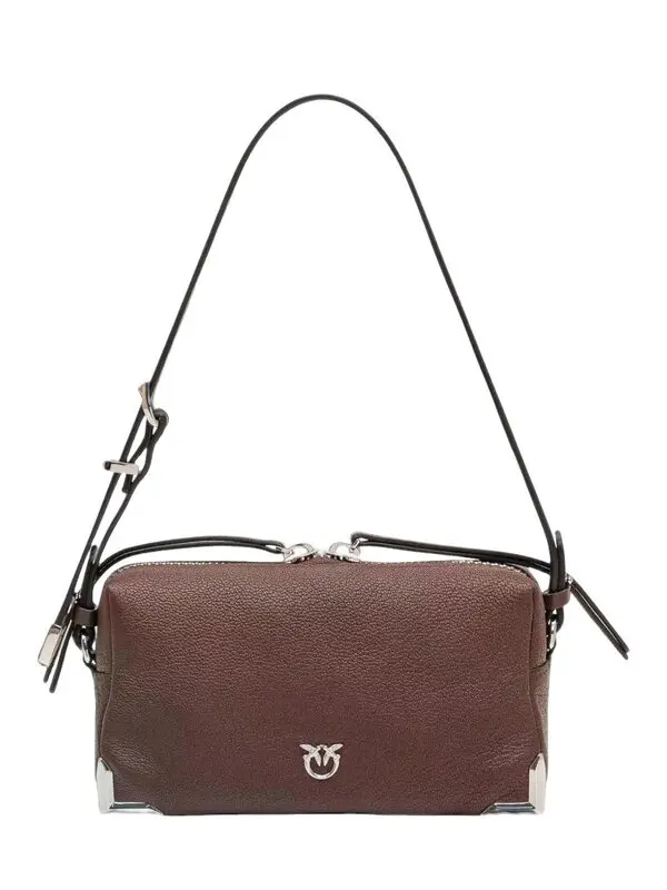 Pinko Small Triptych Metal-corner Cross-body Bag - Brown