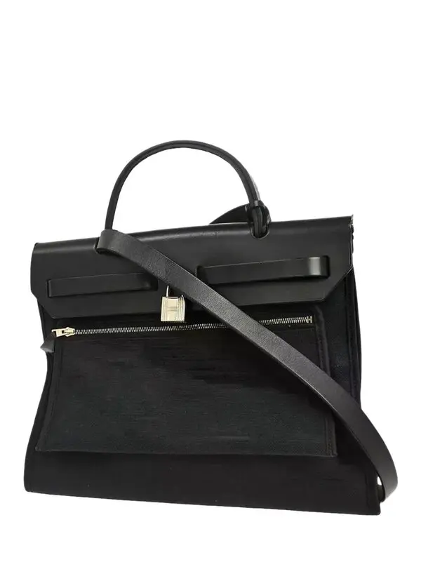 Hermès 2017 Herbag Zip Two-way Tote Bag - Black