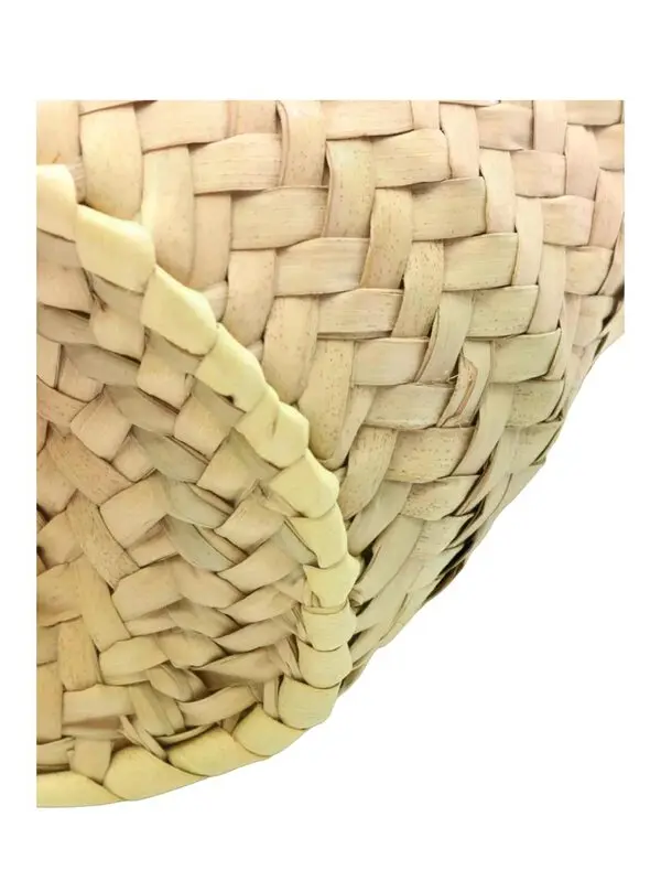 Loewe Small Raffia Anagram Basket Bag Tote - Neutrals