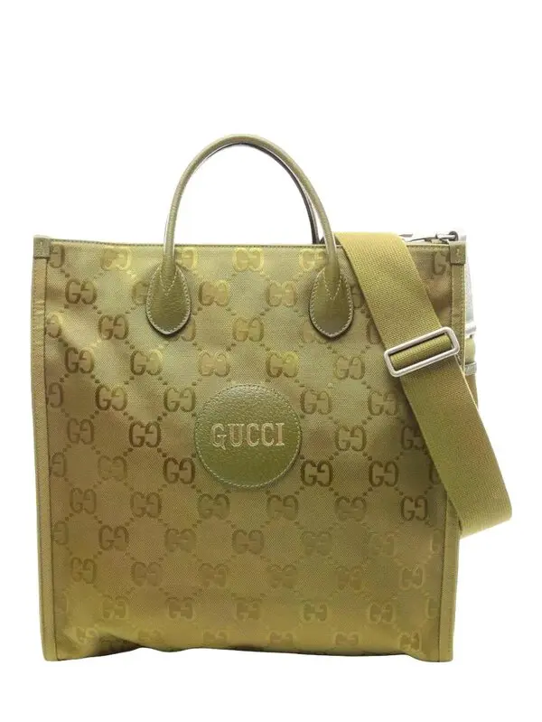 Gucci Off The Grid Gg Nylon Satchel - Green
