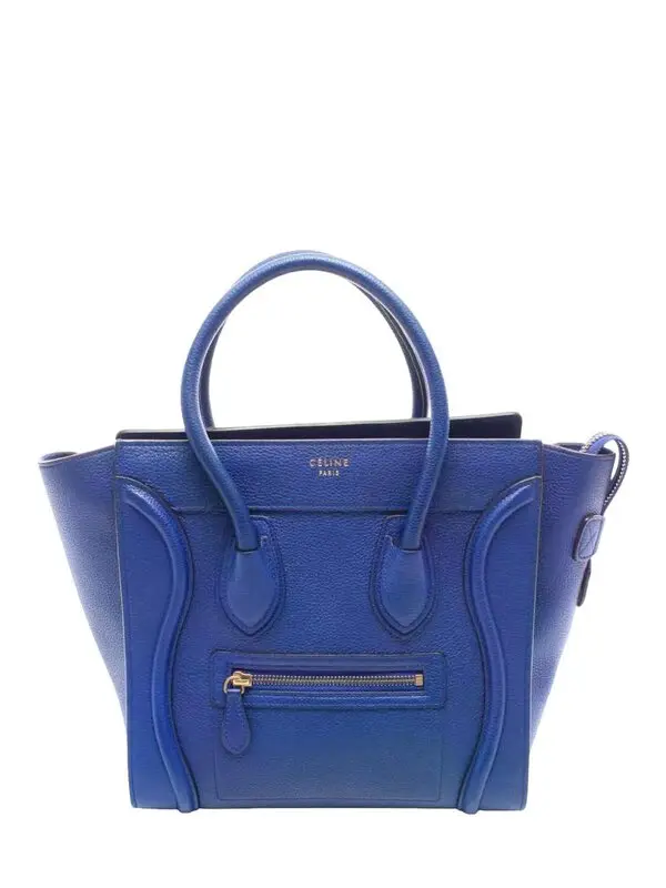 Celine Micro Luggage Tote Bag - Blue
