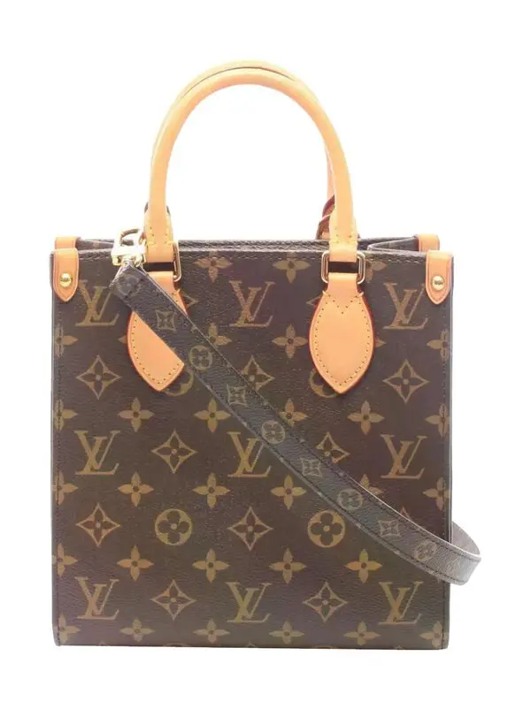 LOUIS VUITTON Monogram Sac Plat Bb Satchel - Brown