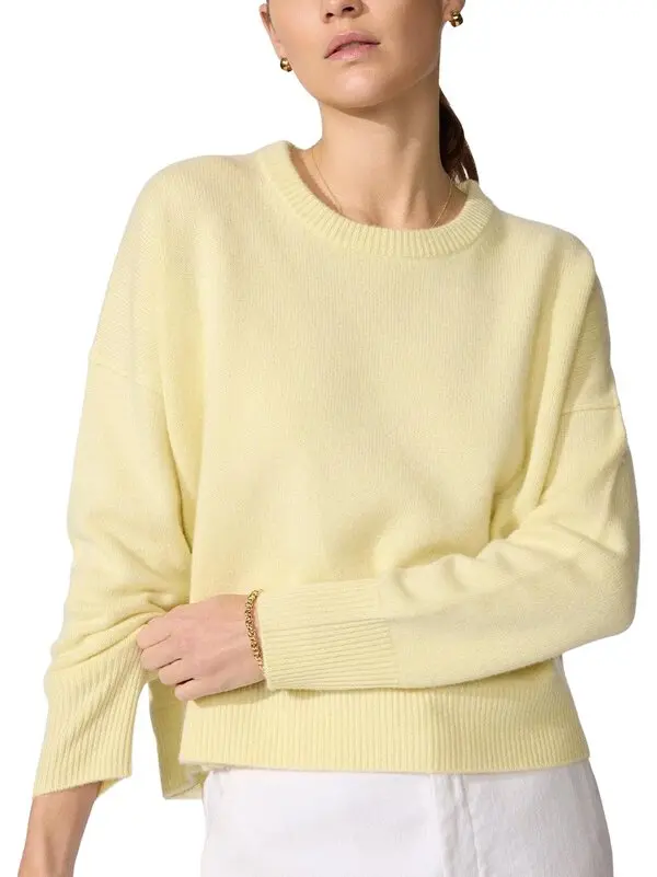 Brochu Walker The Everyday Cashmere Bright Crew - Anis