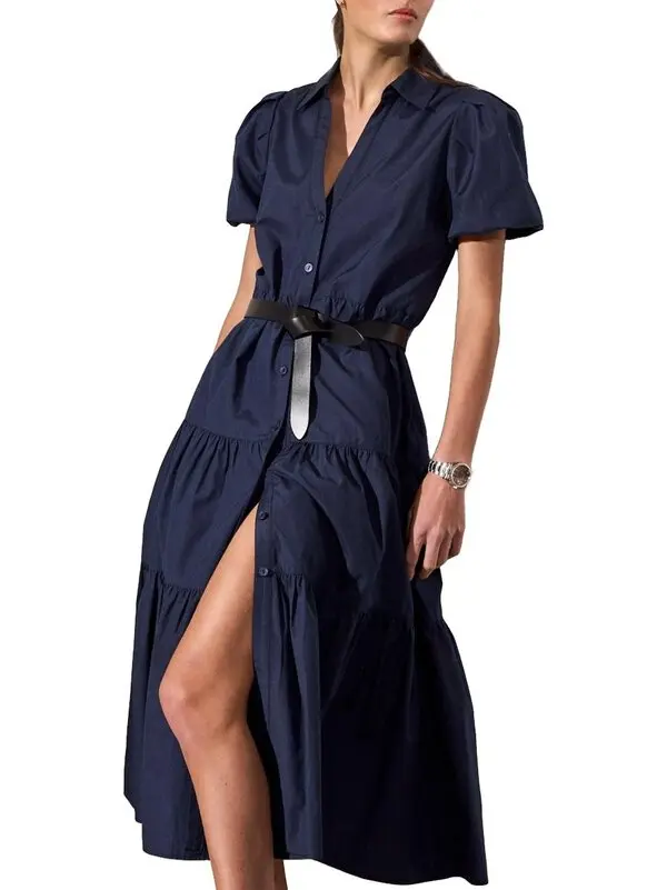 Brochu Walker The Havana Tiered Maxi Dress - Navy