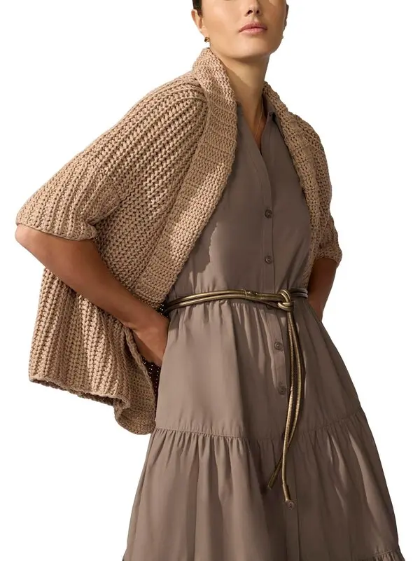 Brochu Walker The Fida Handknit Shrug - Mocha