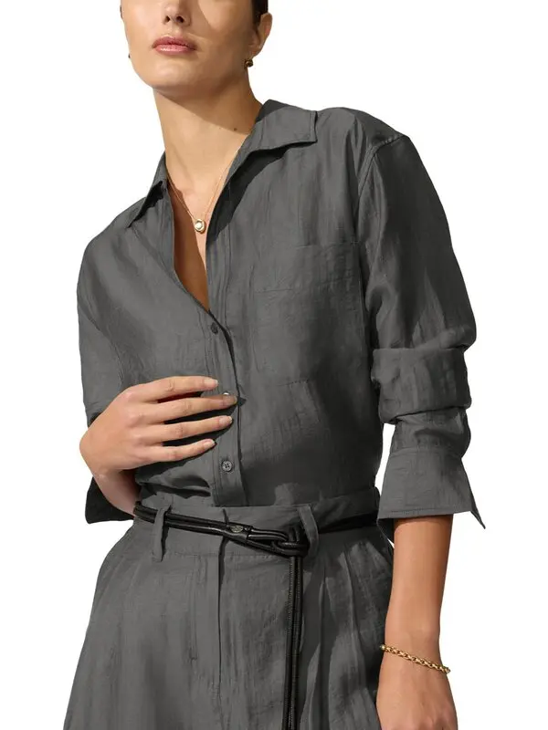 Brochu Walker The Everyday Voile Shirt - Brownstone