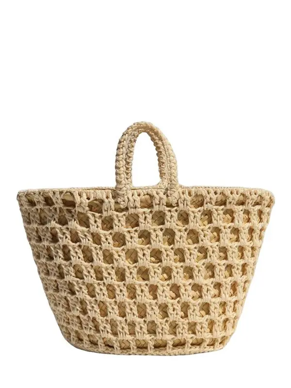 Brochu Walker Dune Basket Bag - Ecru