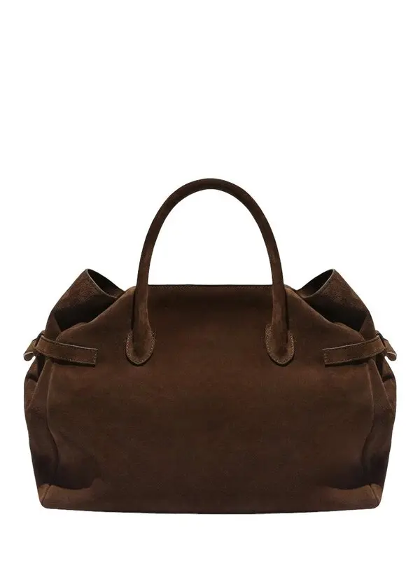 Brochu Walker The Everyday Tote In Italian Suede - Coffee