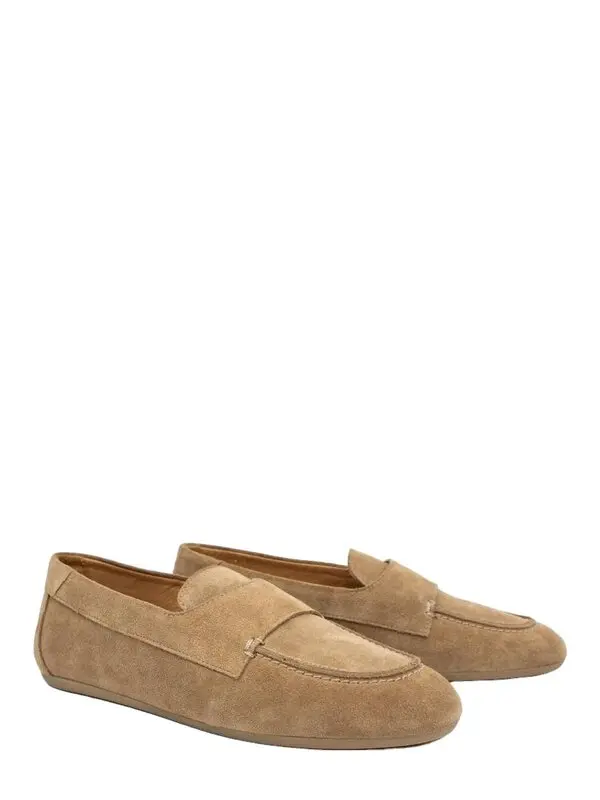 Brochu Walker Avalon Loafer In Italian Suede - Antler