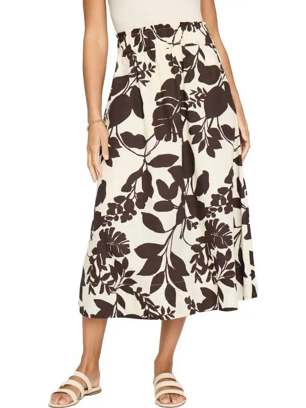Brochu Walker The Edda Printed Midi Skirt - Java Combo