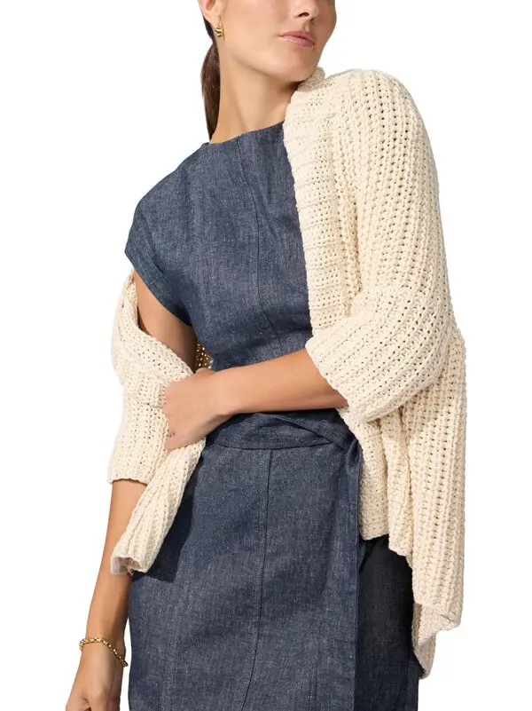 Brochu Walker Fida Handknit Shrug - Almond
