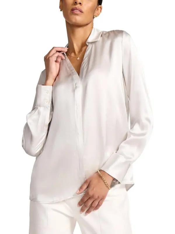 Brochu Walker Silk Button-up Blouse - Echo