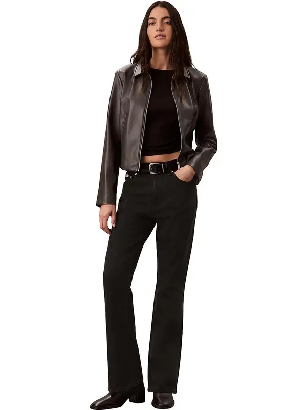 Calvin Klein High Rise Bootcut Jeans - Faded Black