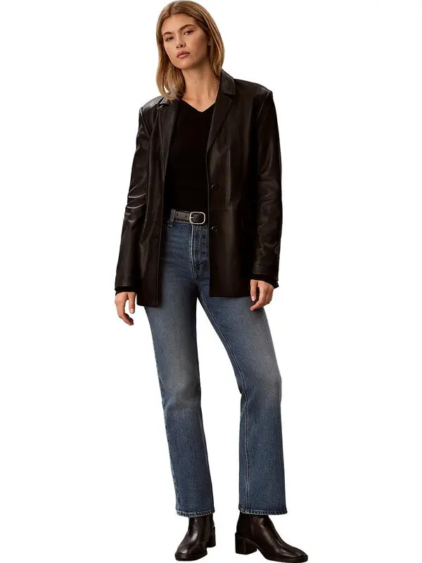Calvin Klein High Rise Bootcut Jeans - Tuscan River