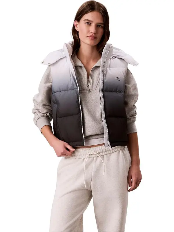 Calvin Klein Ombre Puffer Vest - Black