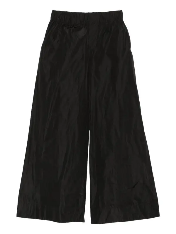 SUSANNE BOMMER Taffetas Wide-leg Trousers - Black