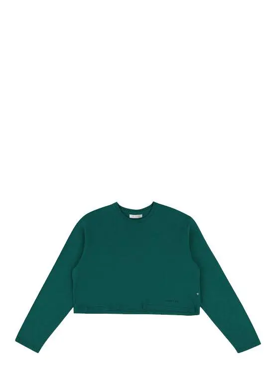Friend + Folk Banks Long Sleeve Cropped T-shirt - Walden