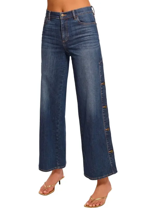 Ramy Brook Evelina High-rise Wide Leg Jean - Medium Wash