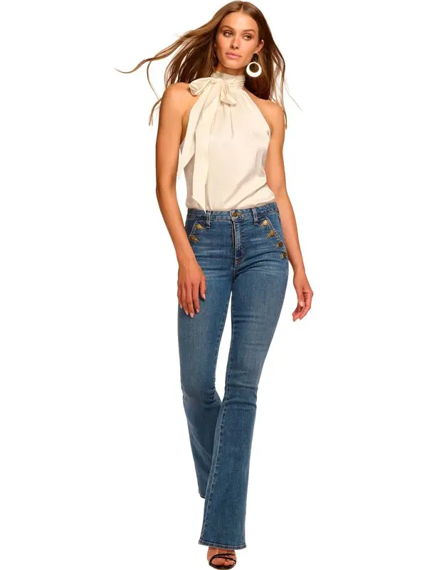 Ramy Brook Helena High-rise Flare Jean - Medium Wash