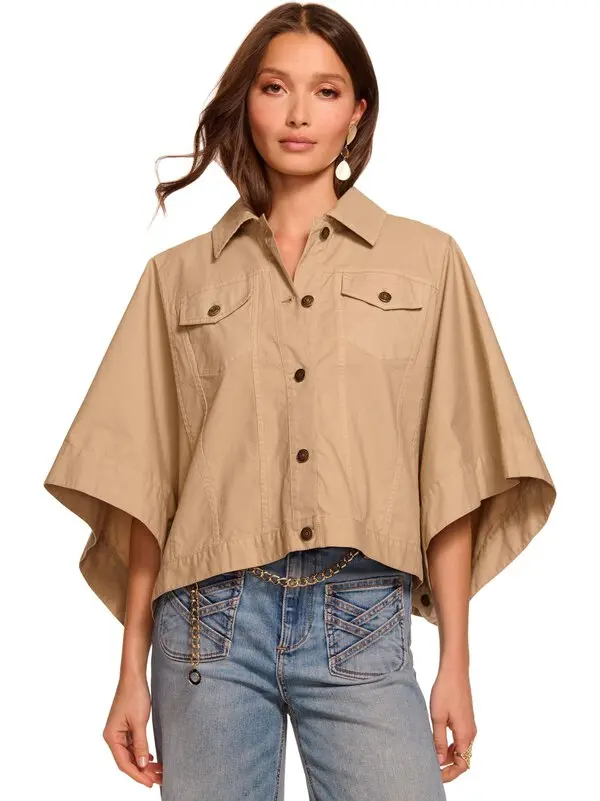 Ramy Brook Beatrice Canvas Jacket - Sandstone