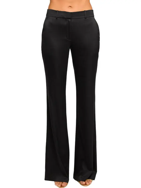 Ramy Brook Vivienne Silk Flare Pant By - Black