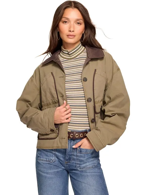 Ramy Brook Izzy Canvas Jacket - Safari