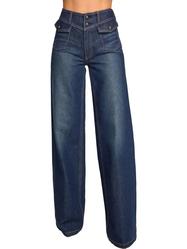 Ramy Brook Ciara Wide Leg Jeans - Dark Fade