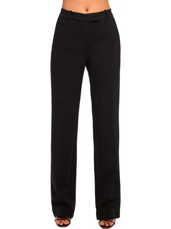Ramy Brook Doug Straight-leg Tailored Pants - Black