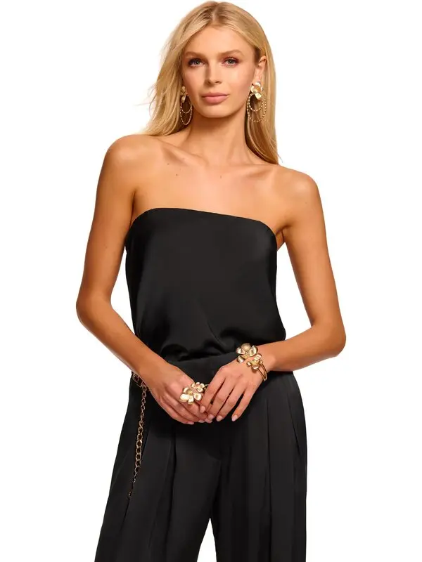 Ramy Brook Ruben Strapless Bodysuit - Black